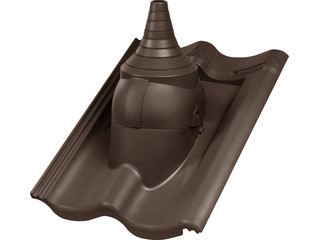 Bramac Durovent Duna antennakivezető egység sötétbarna