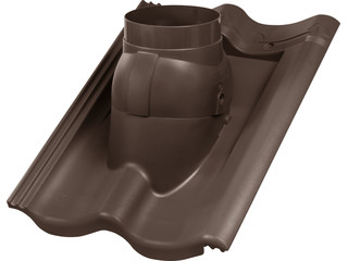 Bramac Durovent Duna füstgázkivezető egység AK128 sötétbarna